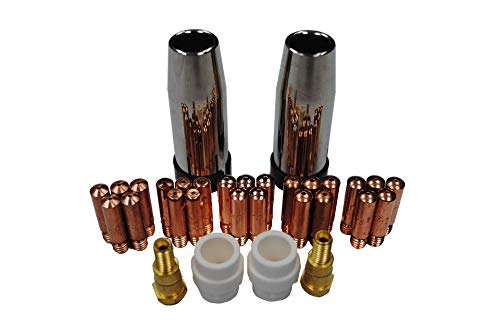MIG Torch Ergoplus 24 Welding Consumables Kit, Trafimet Made 31 pcs ...